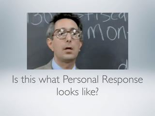 Engaging qualities personal response copy | KEY