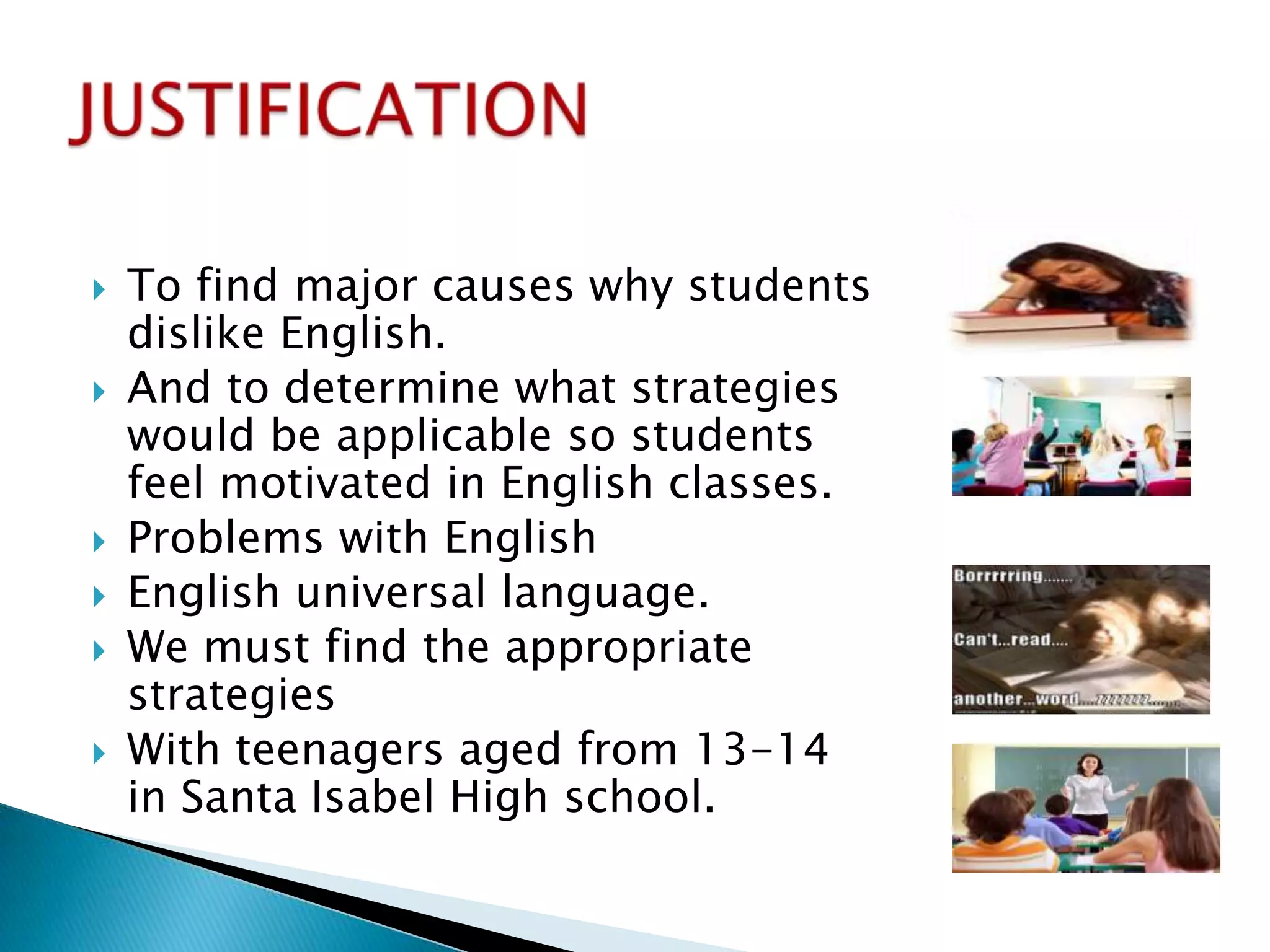 Engaging teenagers in the english learning process | PPTX