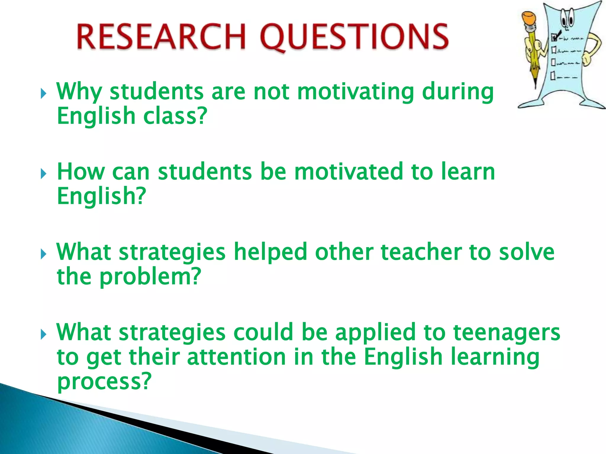 Engaging teenagers in the english learning process | PPT