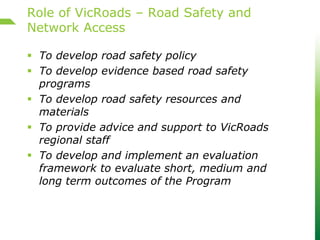 Engaging the community in road safety anna mc dowall | PDF