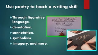 Engaging ways of teaching poetry | PPTX