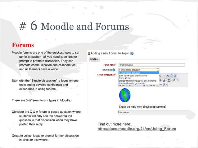 Engaging ways to use moodle (1) | PPT | Web Design and HTML | Internet