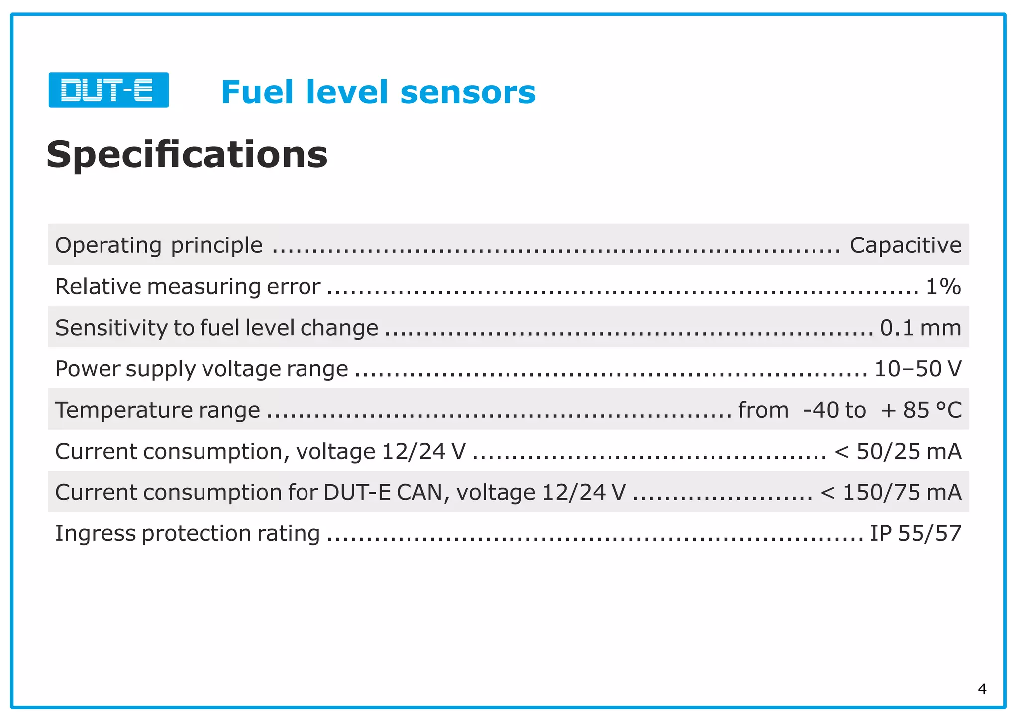 Fuel level sensors. How to measure fuel volume in the tank. Technoton ...
