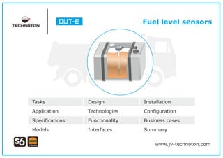 Fuel level sensors. How to measure fuel volume in the tank. Technoton ...