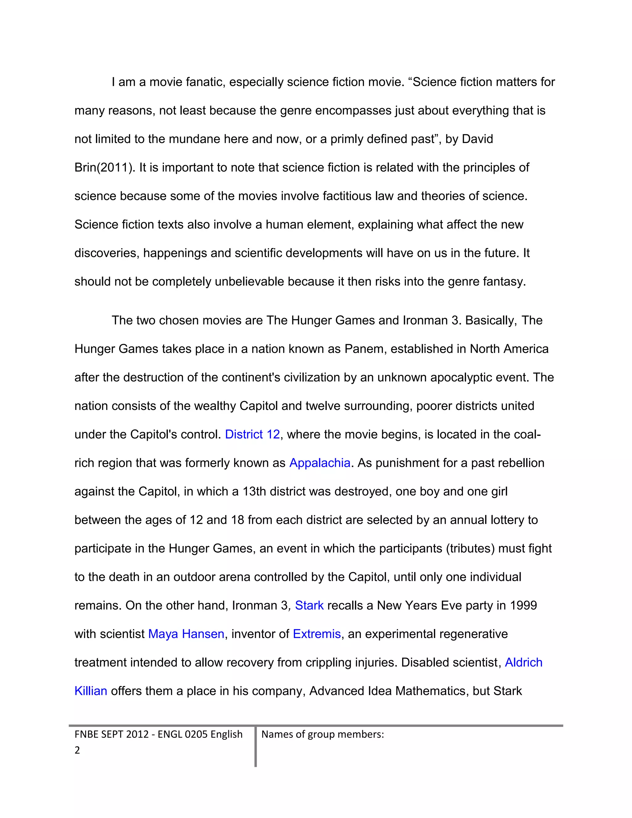 Eng assignment 2 | PDF