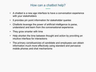 HR Lifecycle | Chatbot | PPT