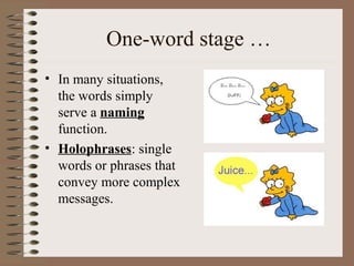 Language Development In Holophrase