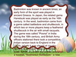 Badminton | PPT