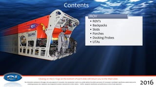 Internal Tooling and ROV Informtion Catalog 2016 | PDF
