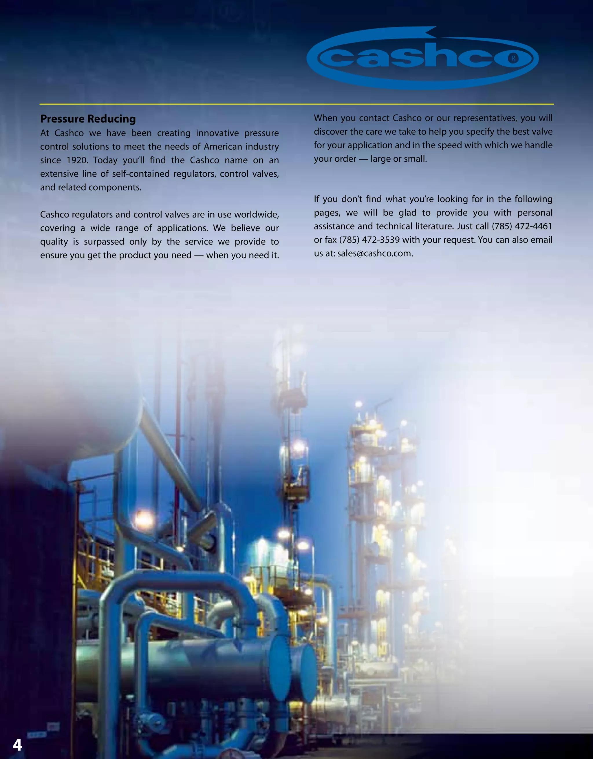 Control Valves - Cashco Products | PDF | Manufacturing Industry ...
