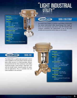 Control Valves - Cashco Products | PDF