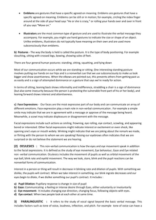 Non verbal communication Article | PDF