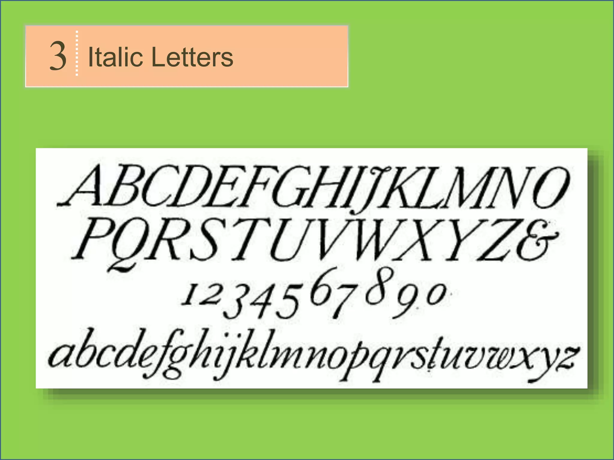 engineering lettering | PPTX