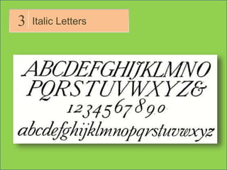 engineering lettering | PPTX