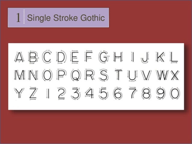 engineering lettering