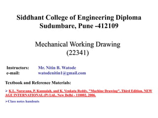 Mechancial Engineering Drawings Subjects | PPT