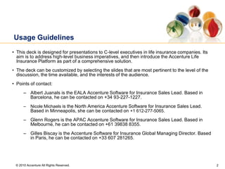 Accenture Life Insurance Platform Solution Deck | PPTX