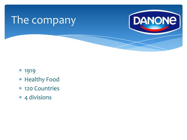 Financial Analysis of Danone 2012 | PPT