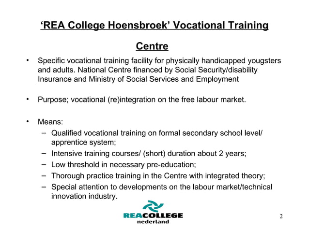 REA College Hoensbroek Activities | PPT