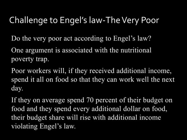 Engel's law | PPTX