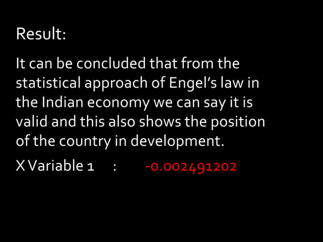 Engel's law | PPTX