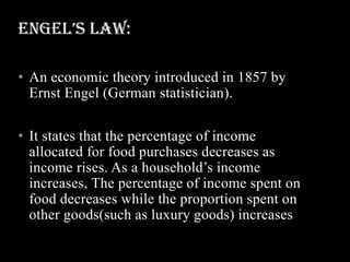 Engel's law | PPTX