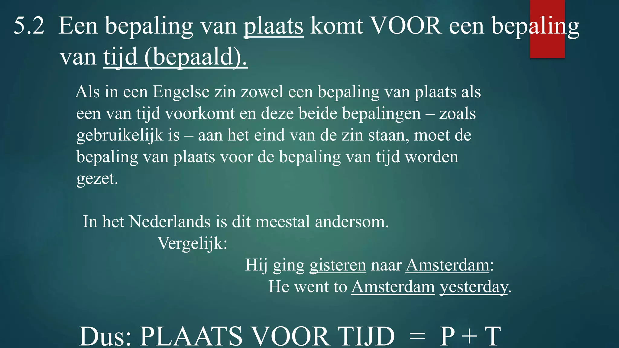 Woordvolgorde Engels M. van Eijk | PPTX