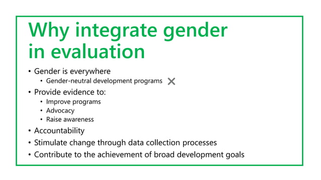 Engendering evaluation | PPT