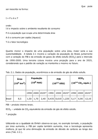 Engenharia básica desenvolvimento sustentável 3º semestre | PDF