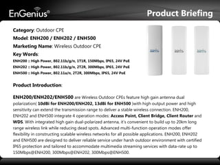 EnGenius Outdoor N Wireless Solution :: Latest innovation for WLAN ...