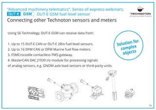 Wireless fuel level sensors with Bluetooth and GSM. Technoton webinar ...