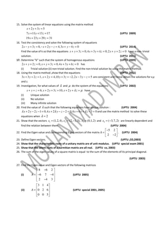 Engg. math 1 question bank by mohammad imran | PDF