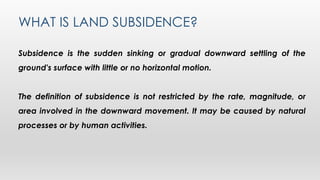 Land Subsidence_Engineering Geology & Geomorphology | PDF | Geology ...