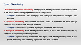 Weathering and Erosion_Engineering Geology & Geomorphology | PDF