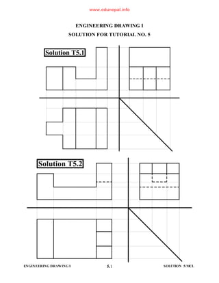 Engg drawing-i-tutorial-solution | PDF