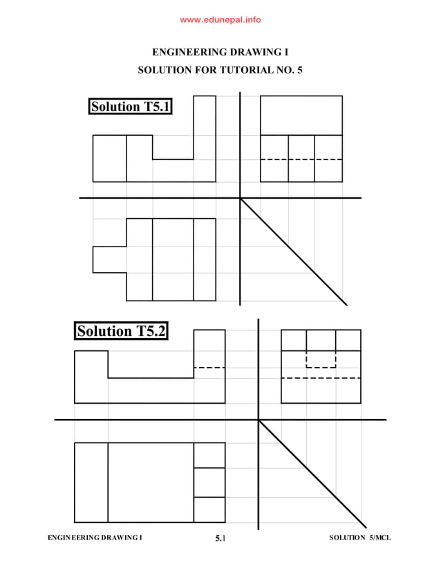 Engg drawing-i-tutorial-solution | PDF