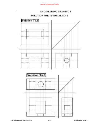 Engg drawing-i-tutorial-solution | PDF