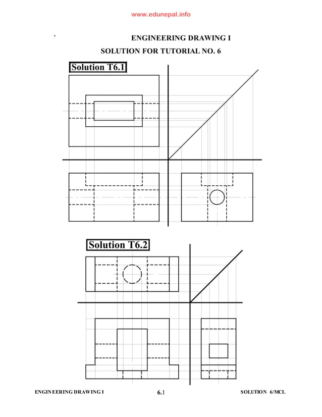 Engg drawing-i-tutorial-solution | PDF
