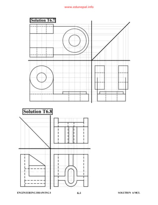 Engg drawing-i-tutorial-solution | PDF