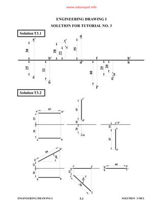 Engg drawing-i-tutorial-solution | PDF