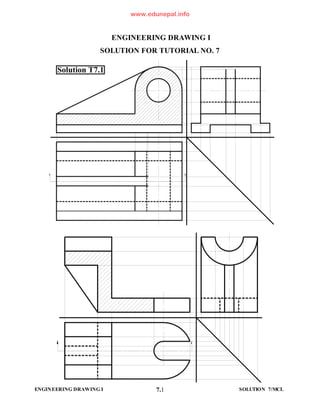 Engg drawing-i-tutorial-solution | PDF