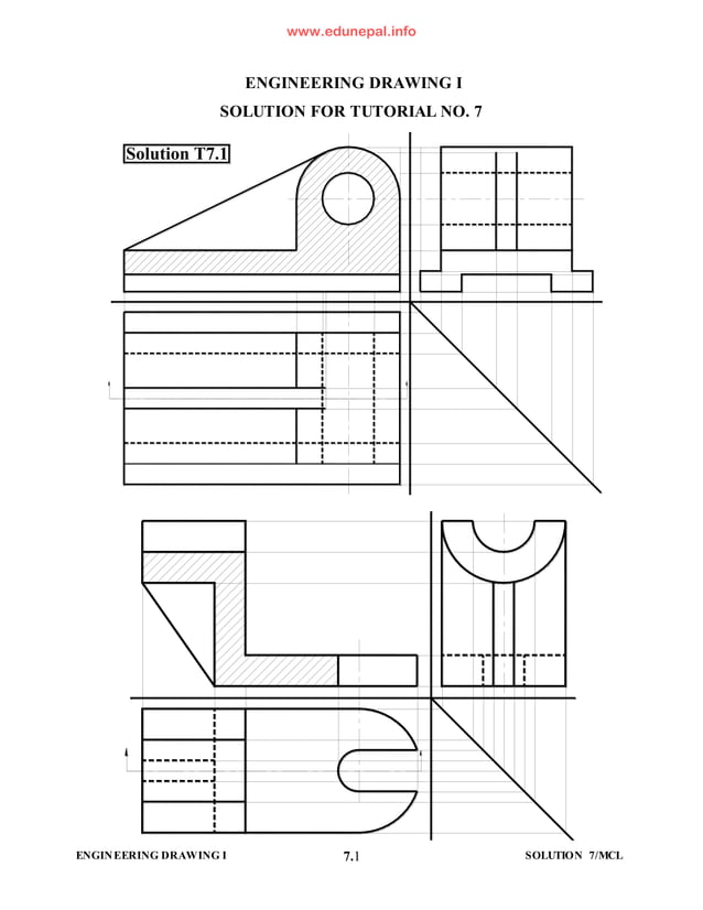 Engg drawing-i-tutorial-solution | PDF