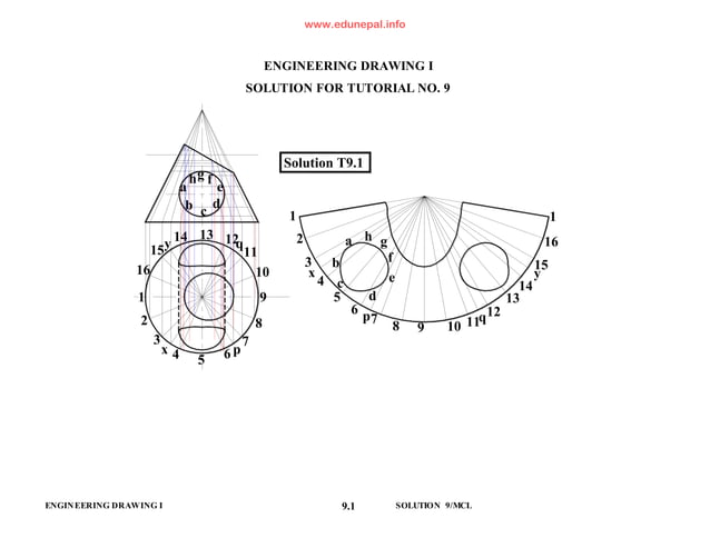 Engg drawing-i-tutorial-solution | PDF