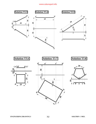 Engg drawing-i-tutorial-solution | PDF