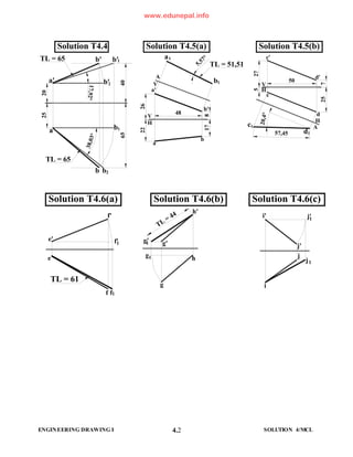 Engg drawing-i-tutorial-solution | PDF