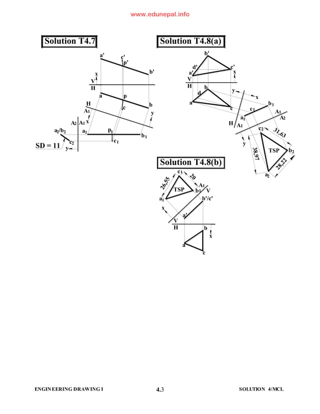 Engg drawing-i-tutorial-solution | PDF
