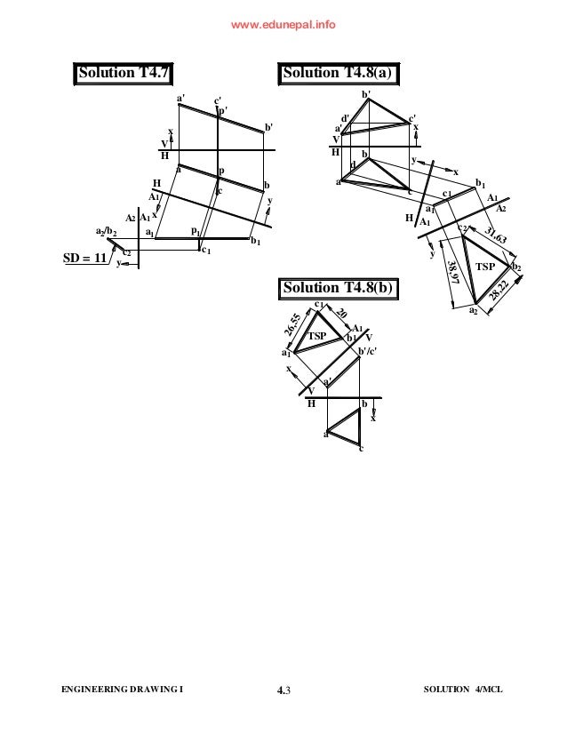 Engg drawing-i-tutorial-solution