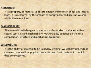 Engg. materials & their properties | PPTX