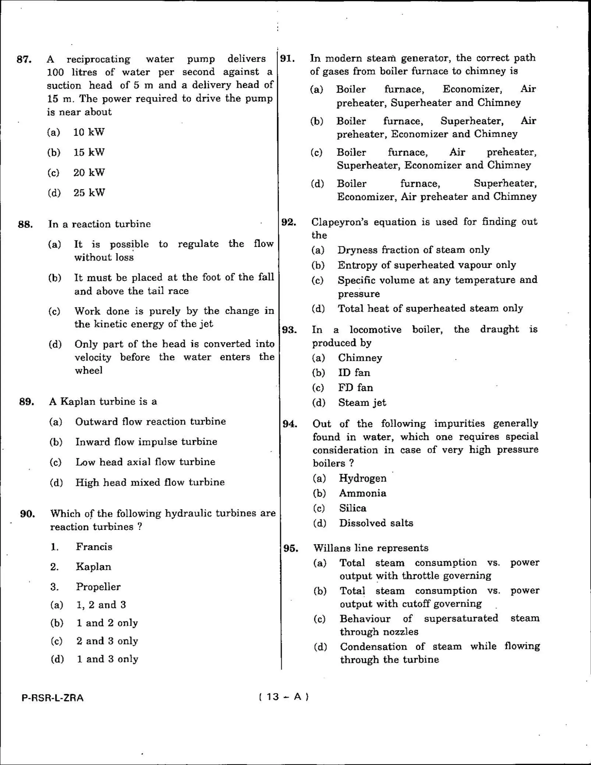 Engg services-mechanical-engineering-objective-paper-1-2011 | PDF ...