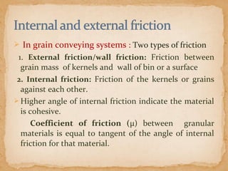 Friction of solids and flow of granular solids | PPT